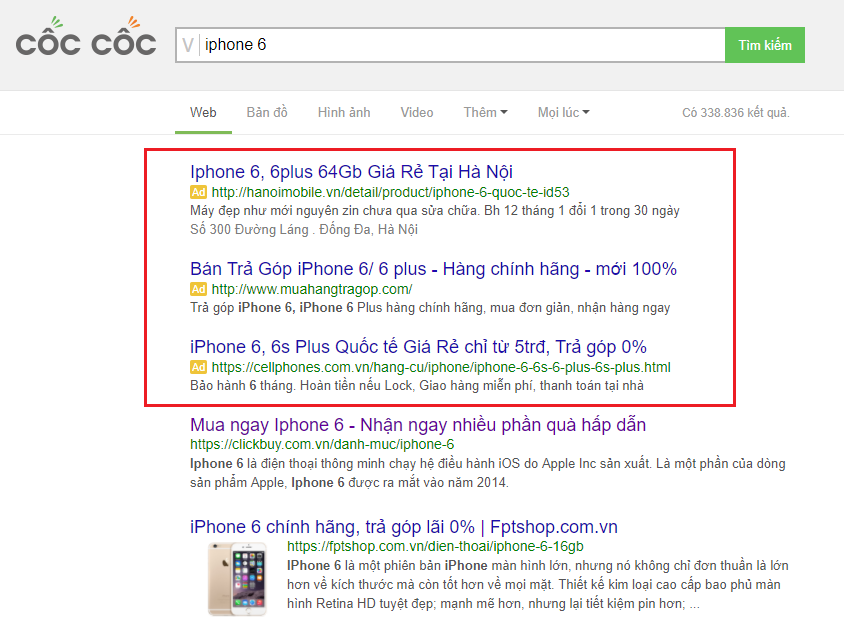 Quảng cáo Cốc Cốc - Nền tảng quảng cáo hàng đầu Việt Nam về tỷ lệ tiếp cận